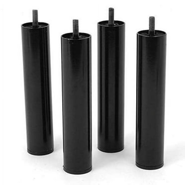 4" Metal Black Finish Steel Riser Legs for Adjustable Beds, Set of 4 ...