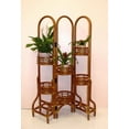 Plant Flower Stand Handmade Natural Rattan Wicker 6 Tier, Colonial ...