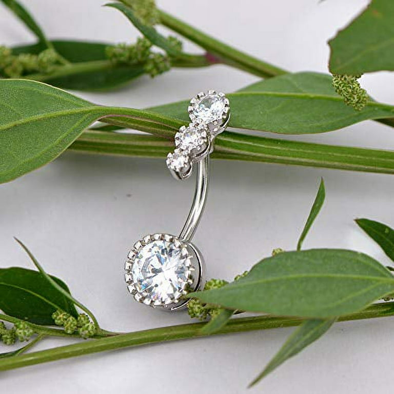 Big diamond belly button ring store
