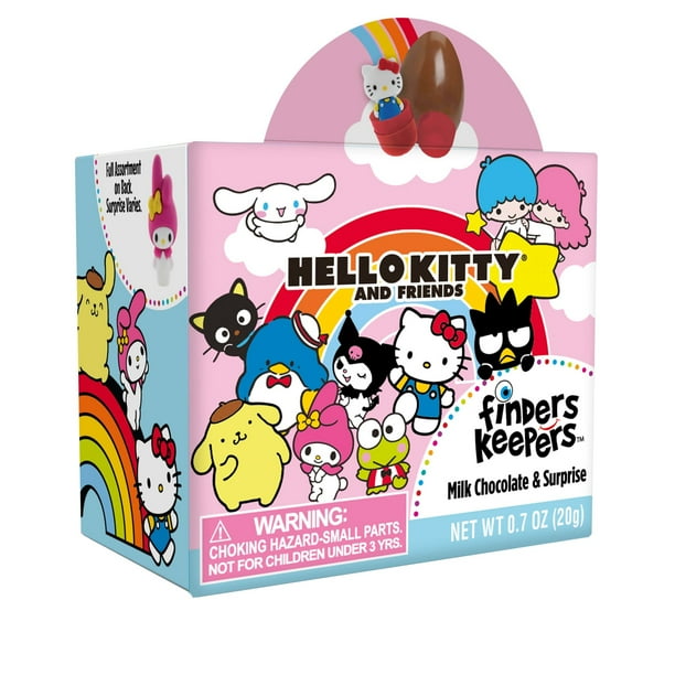 Finders Keepers Hello Kitty Milk Chocolate Hard Candy Egg with Toy ...