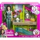 Barbie Panda Care and Rescue Playset with Doll, 2 Color-Change Pandas ...