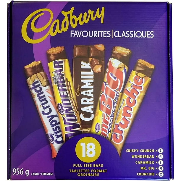 18 Full Size Assorted Chocolate Bars, Caramilk, , Crispy Crunch ...