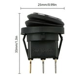 3-Pack JacobsParts Green LED Rocker Toggle Switches 12V 20A ON/Off ...