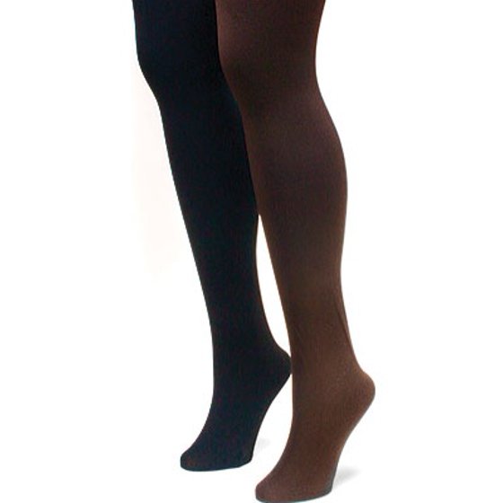 Muk Luks - Women's Fleece Lined 2-Pair Pack Tights - Walmart.com