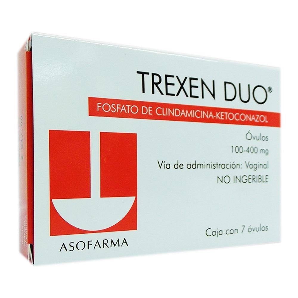 Trexen Duo 100 mg/400 mg 7 óvulos | Walmart en línea