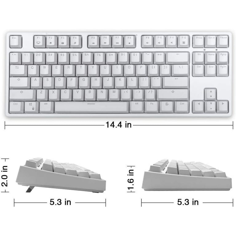 VELOCIFIRE Wireless Mechanical Keyboard, TKL02WS 87 Key, 43% OFF