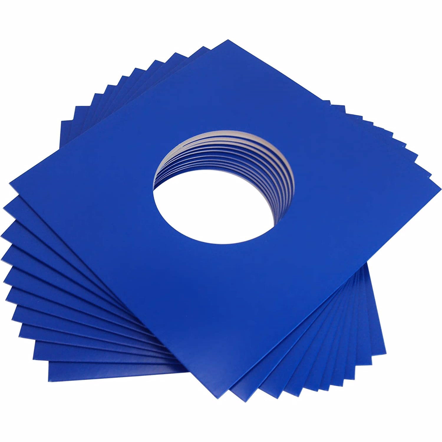 (10) 7" Heavyweight Record Jackets - Blue with Center Hole - #07JWBLHH ...