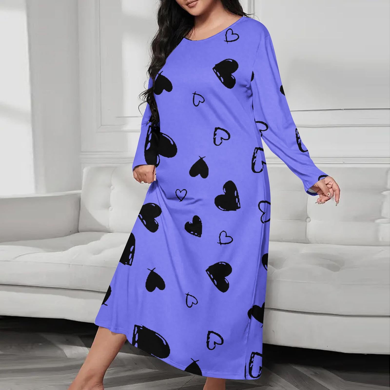 Click here for Ailaofu Plus Size Womens Night Gowns For Sleeping... prices