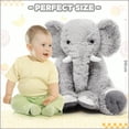 MorisMos 20'' Gray Elephant Stuffed Animal Soft Stuffed Animal Elephant ...