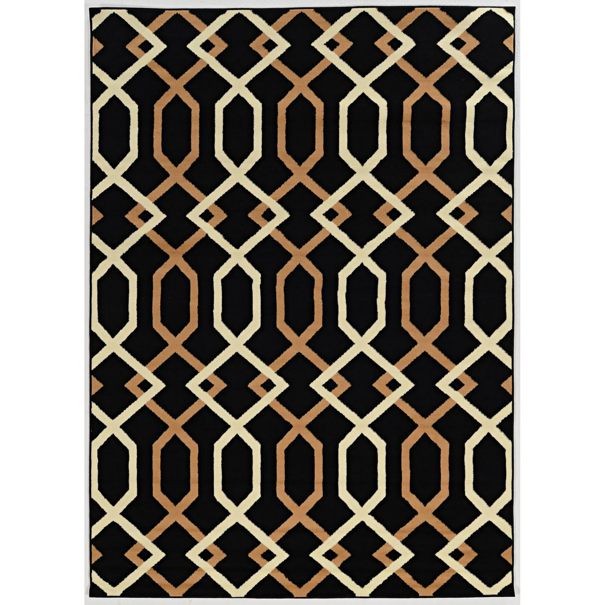 Click here for Linon Capri Hex Black & Beige 6 5 X 9 3 Area Rug 6... prices