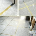 5 Roll Self-adhesive Floor Tiles Tape Sticky Gems Caulk Strip Golden ...