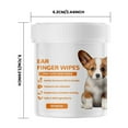 DYWADE Animal Accessories Dog Ear Cleaning Finger Wipes Dog And Cat Ear ...