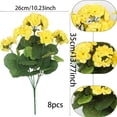 Yellow Geranium Simulation Flower Stem Artificial Crabapple Bouquet For ...