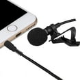 Clip-on Lapel Mini Lavalier Mic Microphone 3.5mm for Mobile Phone PC ...