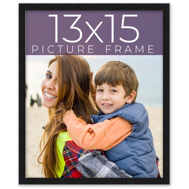 13x15 Frame Black Real Wood Picture Frame Width 0.75 inches | Interior ...