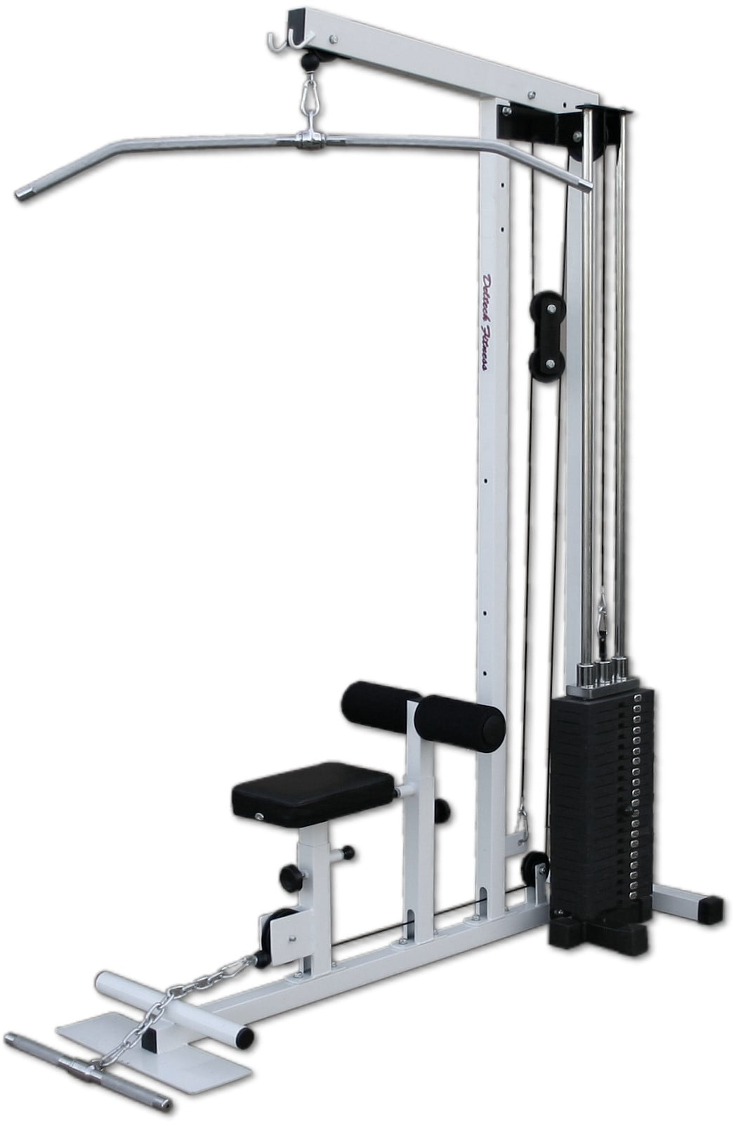 Deltech Fitness Lat/Row Machine with 200lb. Weight Stack Model #DF908 ...