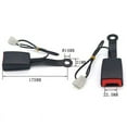 Universal Auto Car Seat Belt Buckle Socket Plug Connector W/warning ...