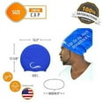 Long Hair Dreadlock Swim Cap - Silicone Swimming L Cap - Waterproof ...