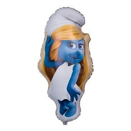 Big Smurfette Smurf Oversized 40" Birthday Party Mylar Foil Balloon ...