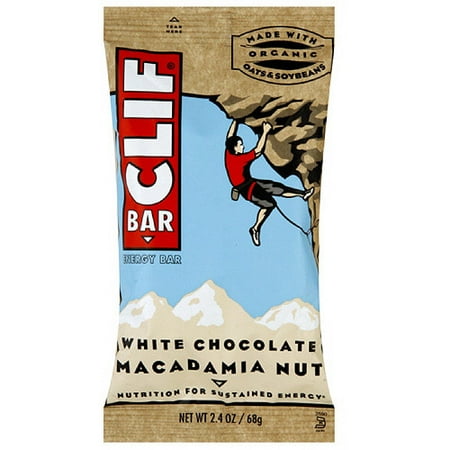 Clif Bar White Chocolate Macadamia Nut Energy Bars, 2.4 oz (Pack of 12 ...