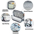 ALAZA Butterfly Blue Pencil Case Pen Pouch Bag Large Capacity Organizer ...