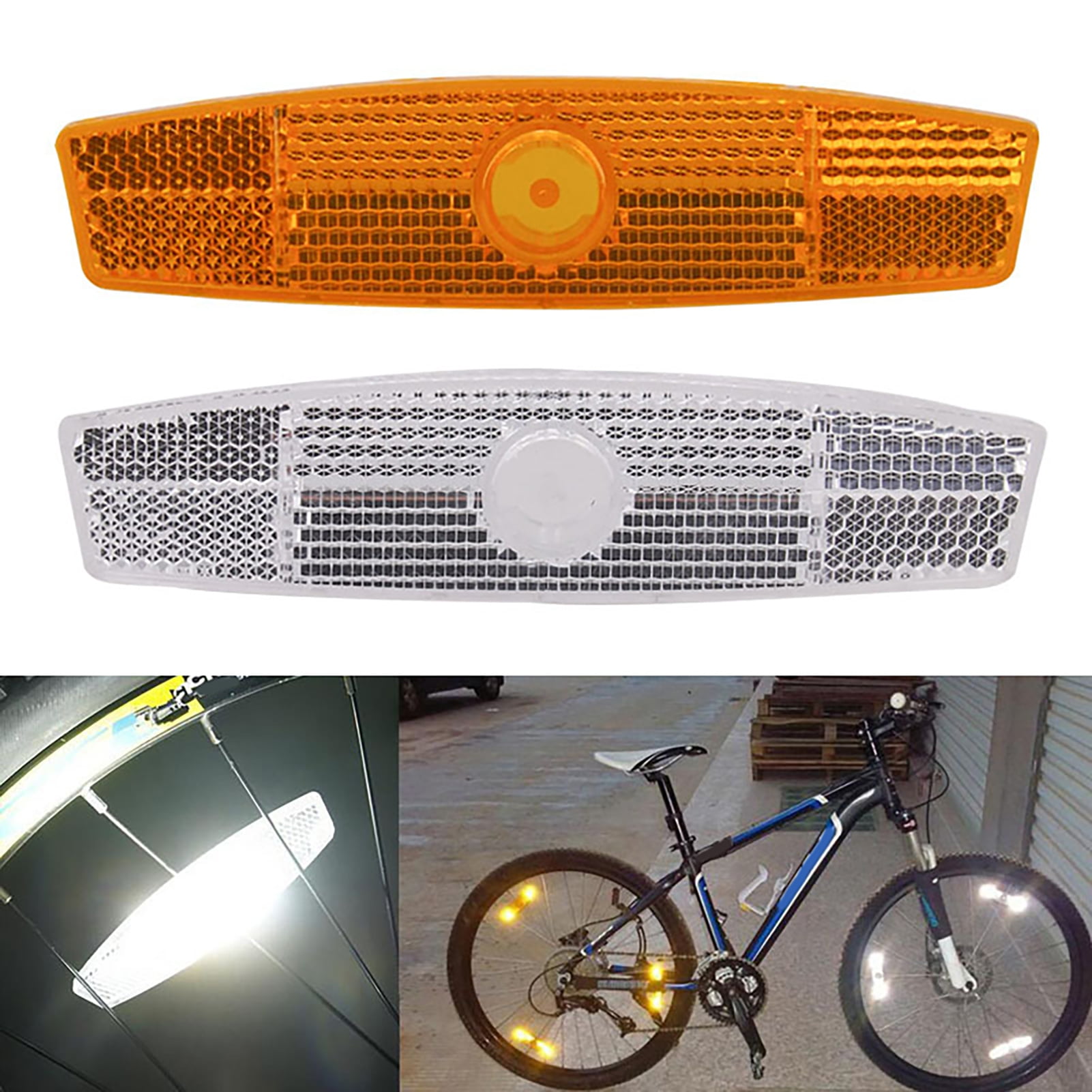 Bobasndm Bicycle Tire Reflectors,Bike Safety Warning Reflectors for ...