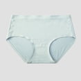 Umfun Women's High Waist Cotton Blend Briefs - Solid Color Full ...