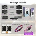 AirTag Dog Collar Holder(2Pack), ELUCKEKE Waterproof Black AirTag Case ...