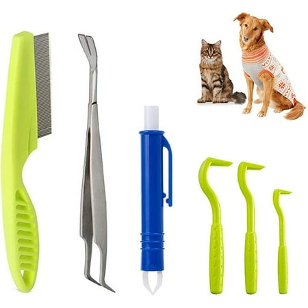 Tick Hook, Tick Puller, Stainless Steel Tick Tweezer, Tick Comb, Remove ...