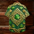 CLOISE Button up Shirt Men Big and Tall St Patricks Day Short Sleeve ...