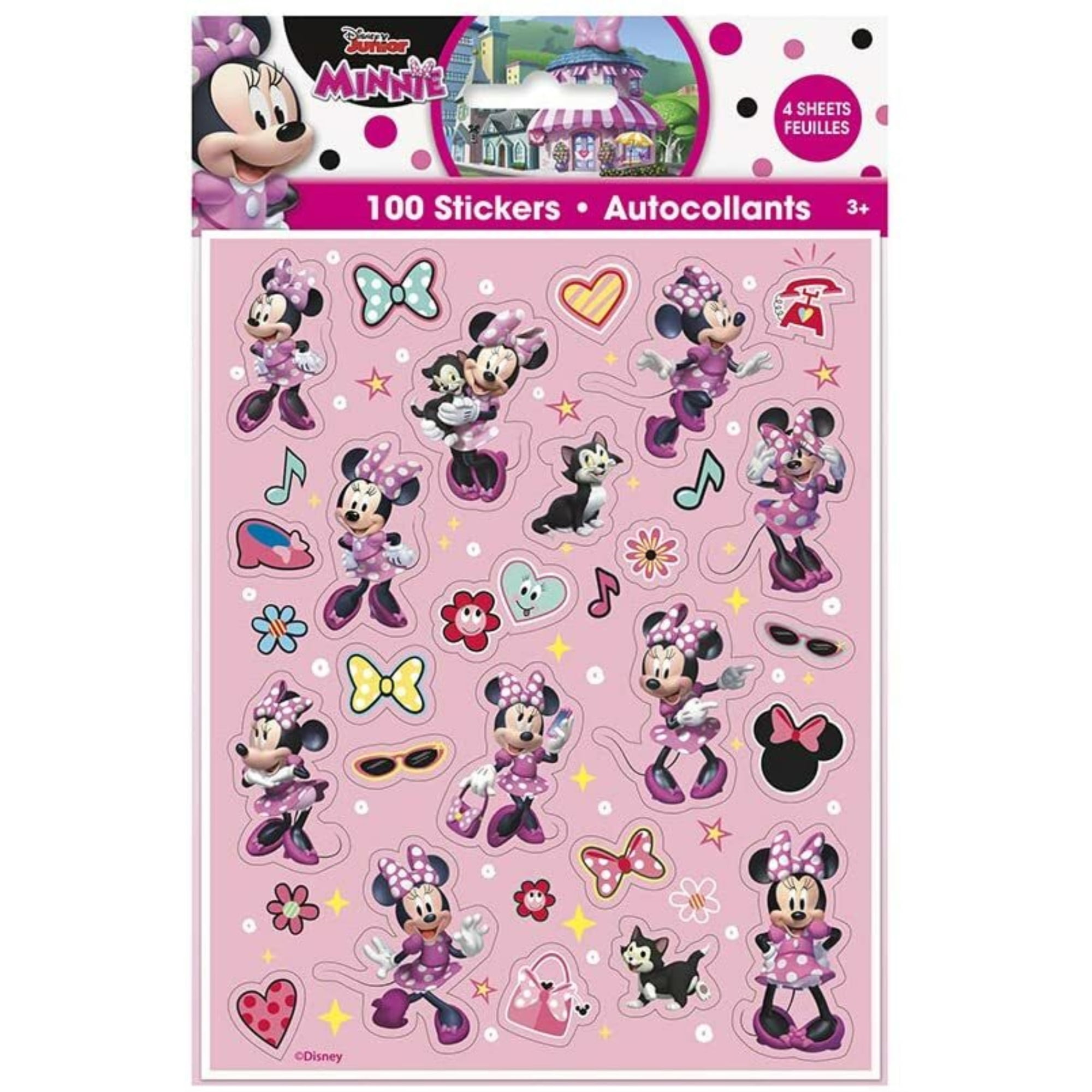 Disney Iconic Minnie Mouse Stickers [4 Sheets] - Walmart.com