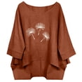 Boho Tops Ndbuld Women‘s Fashion Casual Loos Short Sleeve Linen ...