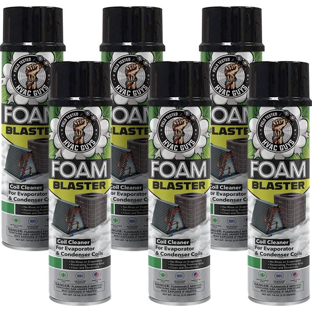 Leak Saver HVAC Guys - Foam Blaster (18oz.) - Penetrating Coil Cleaner ...