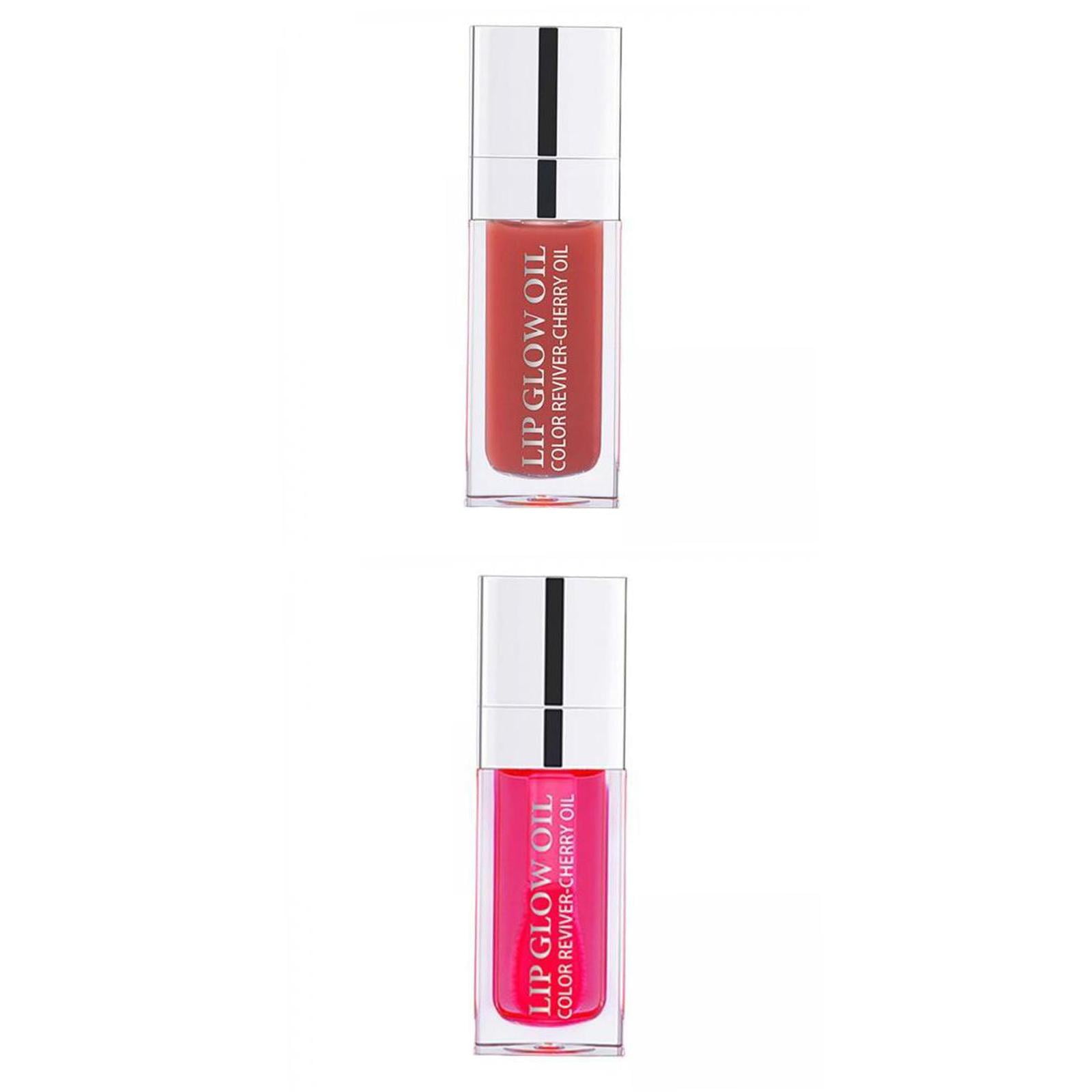2 uds Lady Oil Lipgloss Hidratar labios teñidos Oil Glitter Shine 6ml ...
