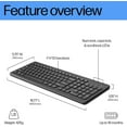 HP 220 Wireless Keyboard - 2.4GHz Connectivity w/Data Encryption - Low ...