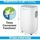 Emerson Quiet Kool Heat/Cool Portable Air Conditioner with Remote ...