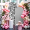 Abstract Fiber Line Arch Backdrop Cover 7.2 FT, Spring Vibrant Black ...