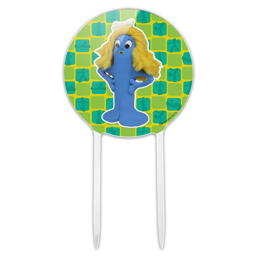 Acrylic Goo Blue Mermaid Gumby Clay Art Cake Topper Party Decoration ...