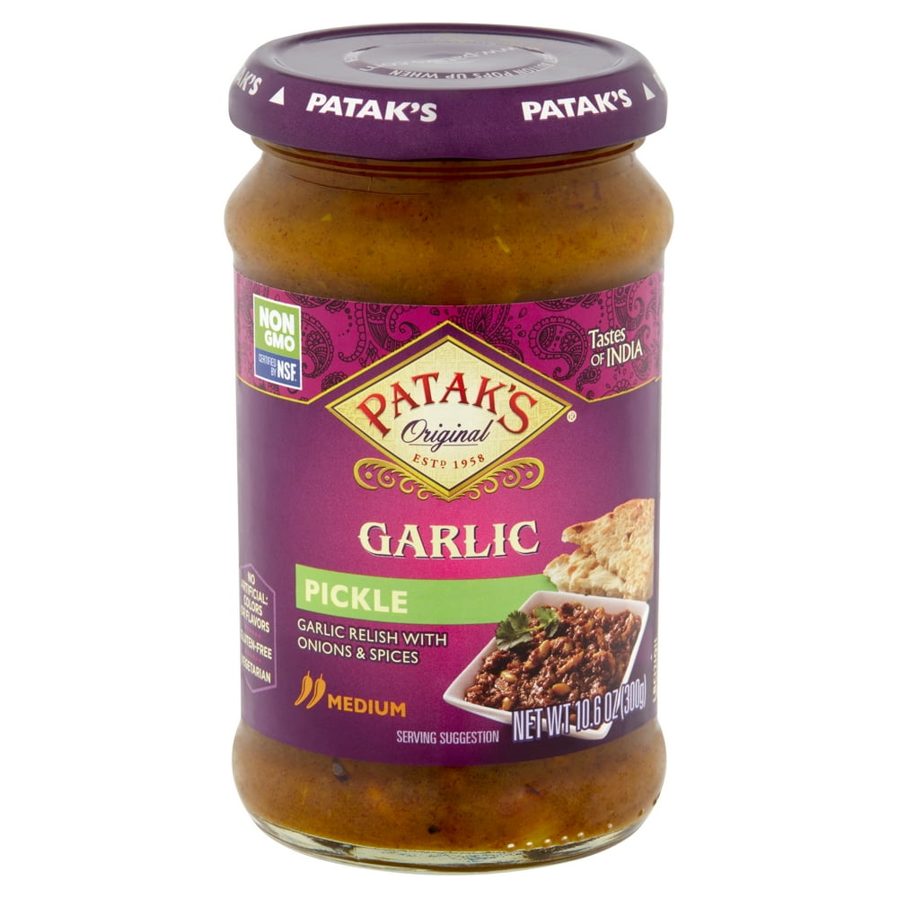 Patak's Original Garlic Pickle, 10.6 oz - Walmart.com - Walmart.com