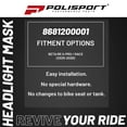 Polisport Headlight Mask for Motorbikes, Motocross, Motorcycles (MX, Enduro Racing & Riding ...