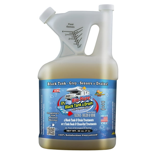 Bio Pure RV Black Tank & Drain Restore & Maintain 32 oz. - 4 Septic ...