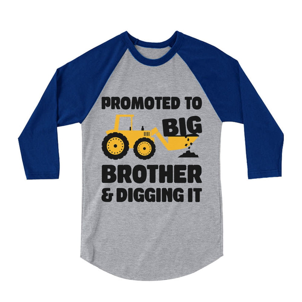 Tstars Boys Big Brother Shirt Gift For Big Brother Tractor Promoted To
