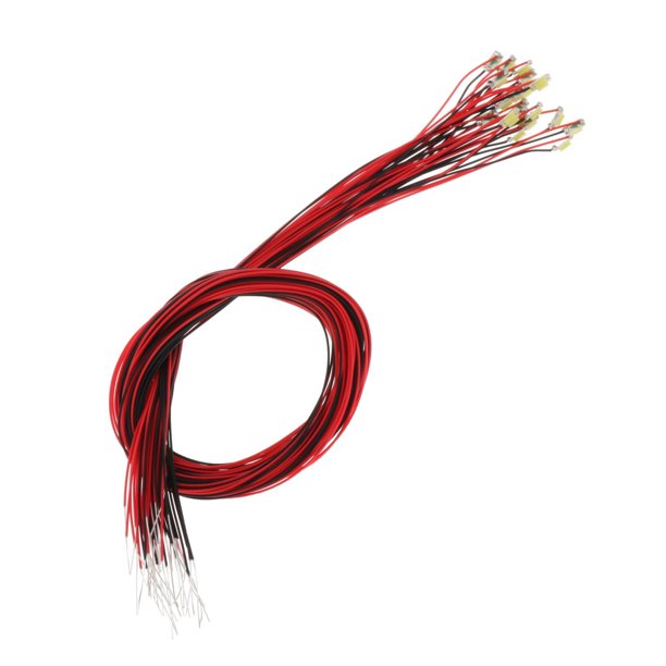 20 piezas LED precableada de tren modelo, cables de conductores LED ...