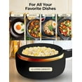 PRO Electric Hot Pot with Lid and Steamer, 1.5L Non Ceramic Cooker ...