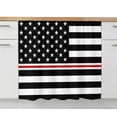 American Flag Cabinet Curtain 28"Wx35"L,Dustproof Under Sink Skirt with ...
