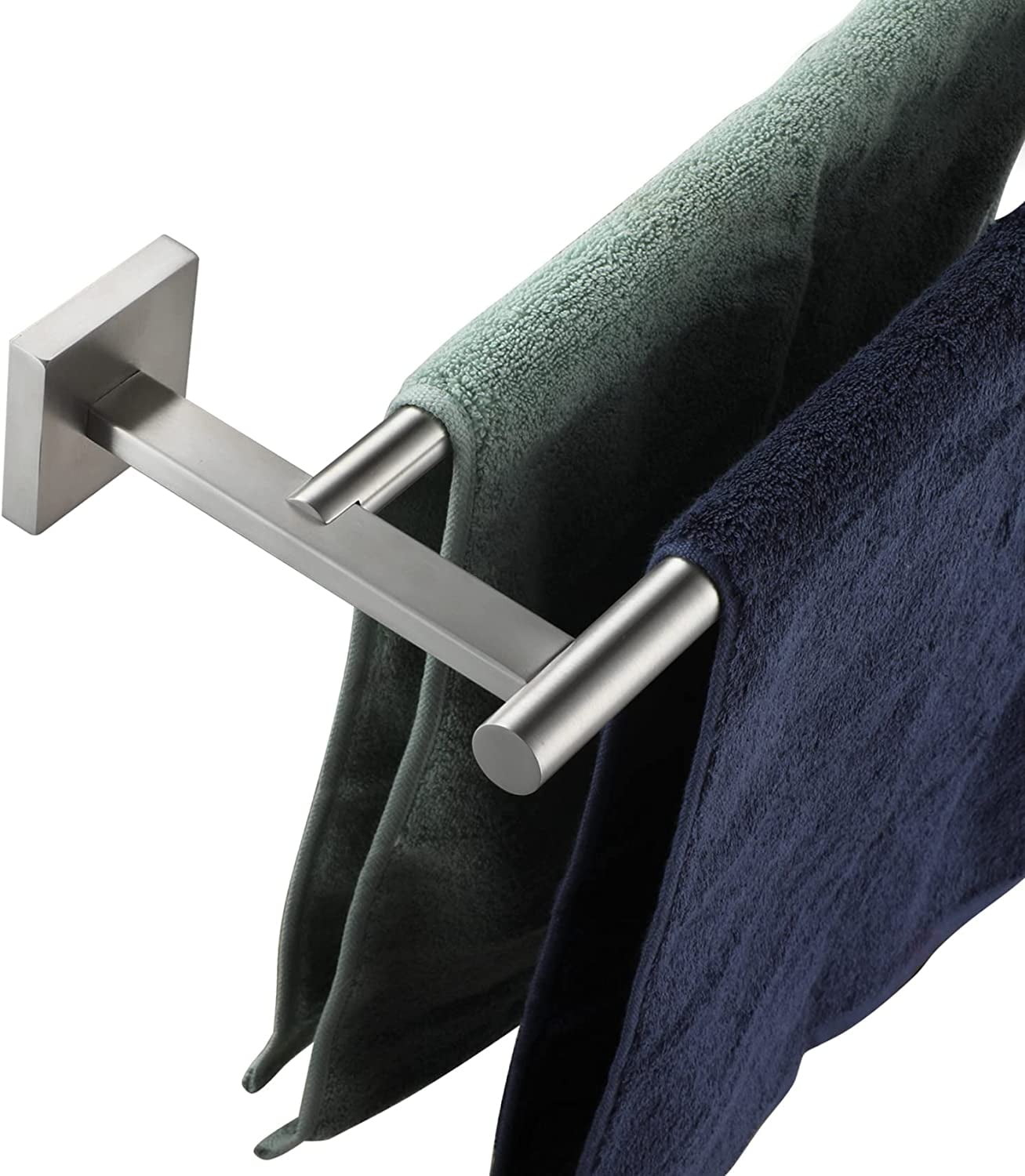 KOKOSIRI 32 Inch Double Towel Bar Bathroom Towel Holder Bath Towel ...