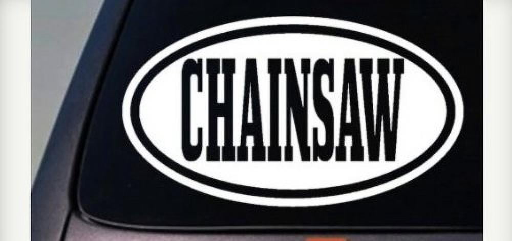 Chainsaw sticker logger tree forest log wood 6" *C231* - Walmart.com