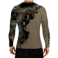Raven Fightwear Men's Year of the Dragon Rash Guard BJJ MMA Brown ...