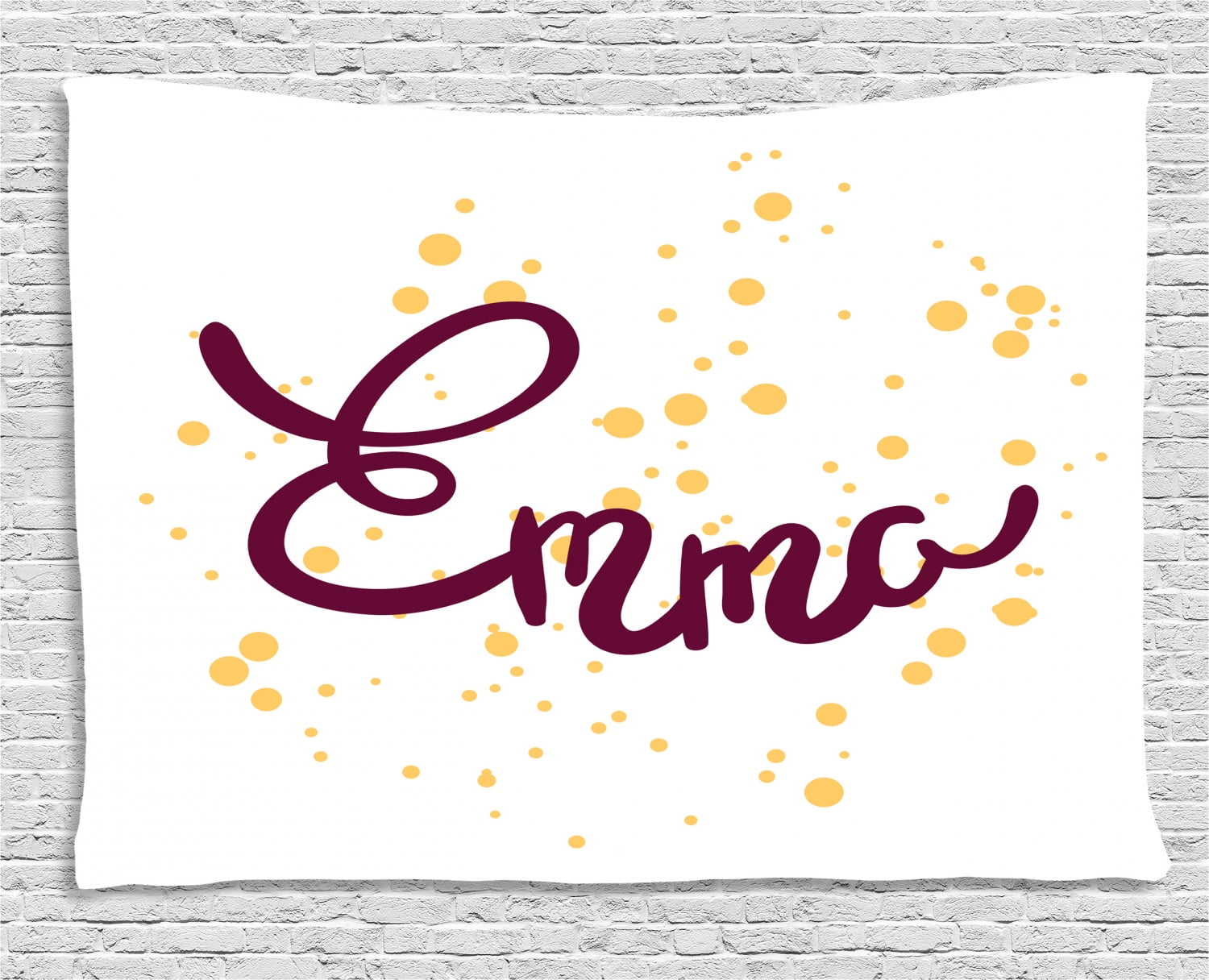 Emma Tapestry, Feminine Letters Arrangement Handwritten Newborn Girl ...