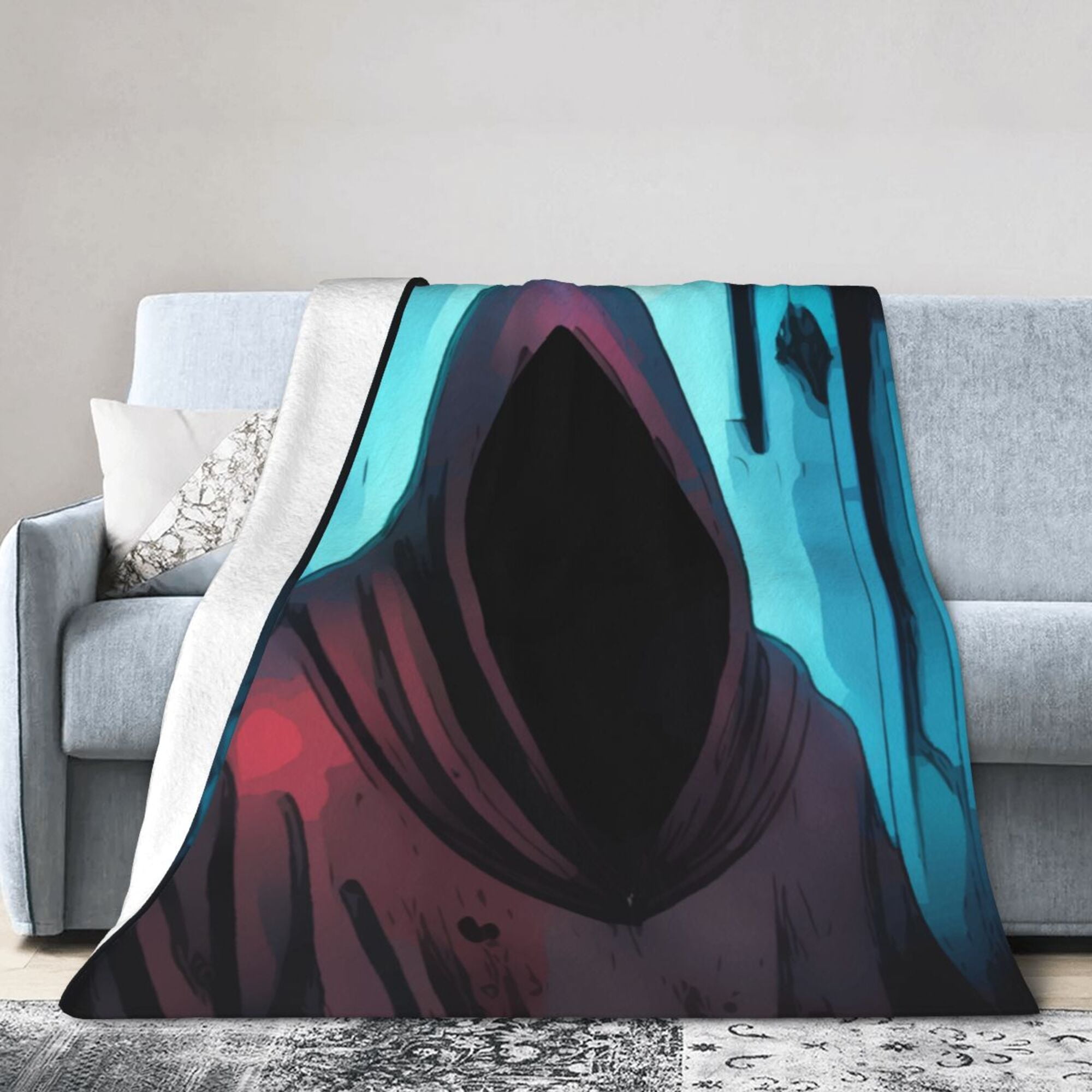 DouZhe Ultra-Soft Micro Fleece Lightweight Flannel Bed Blanket, Horror ...